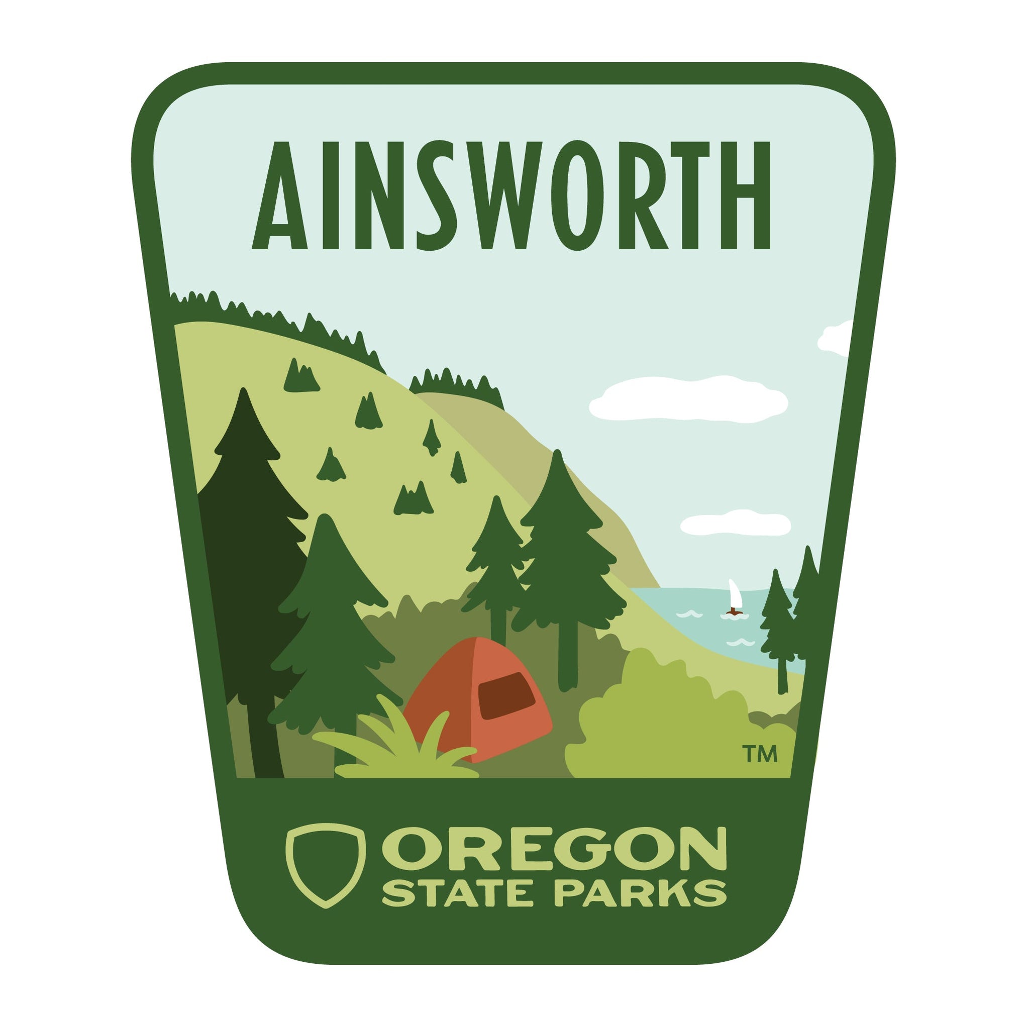 Ainsworth, 3.25” Weatherproof Sticker — Patchmarks