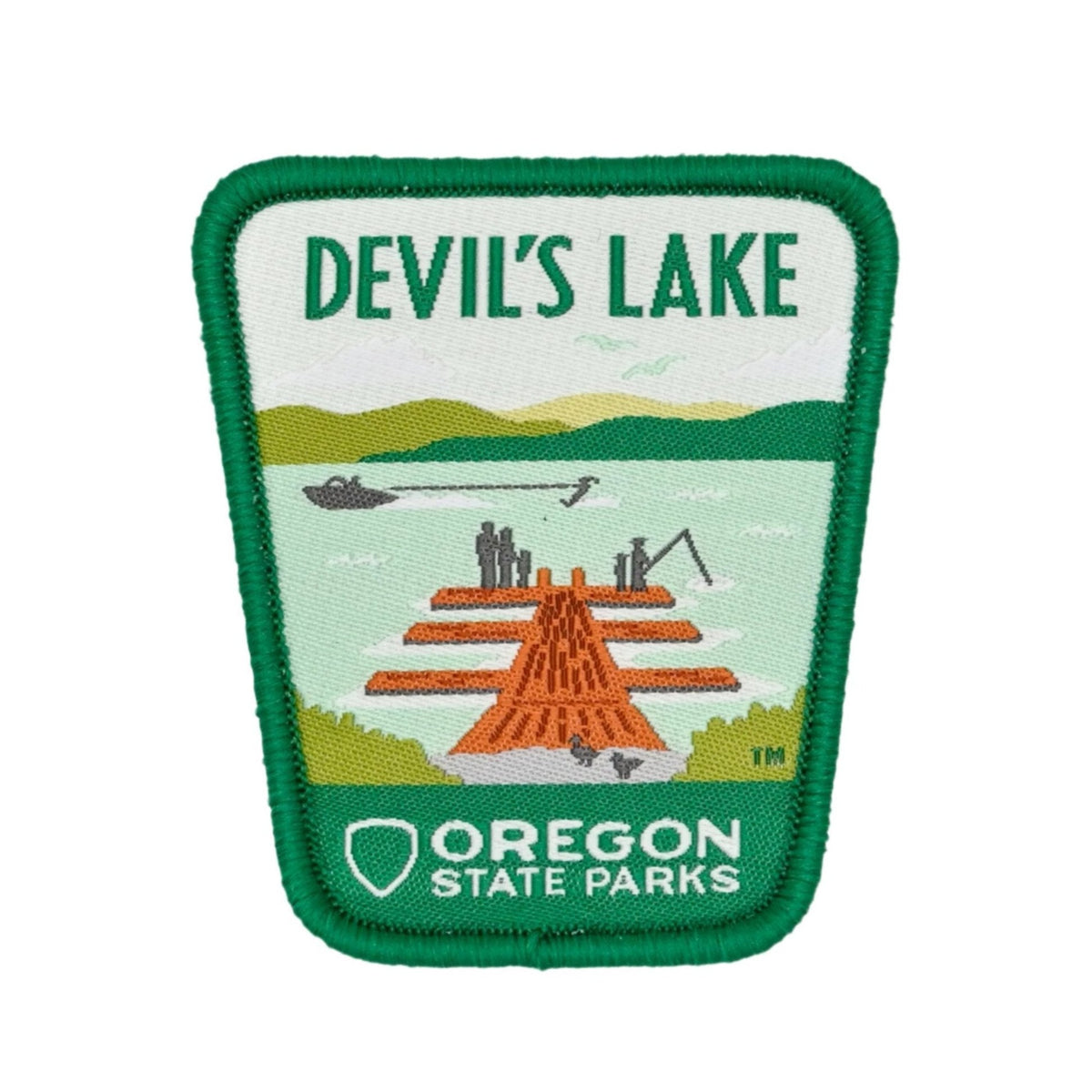 Devils Lake, 2.5" Iron-on Patch — Patchmarks