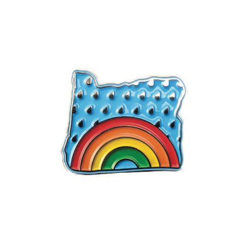 Oregon Rainbow - 1.25" Enamel Pin — Patchmarks