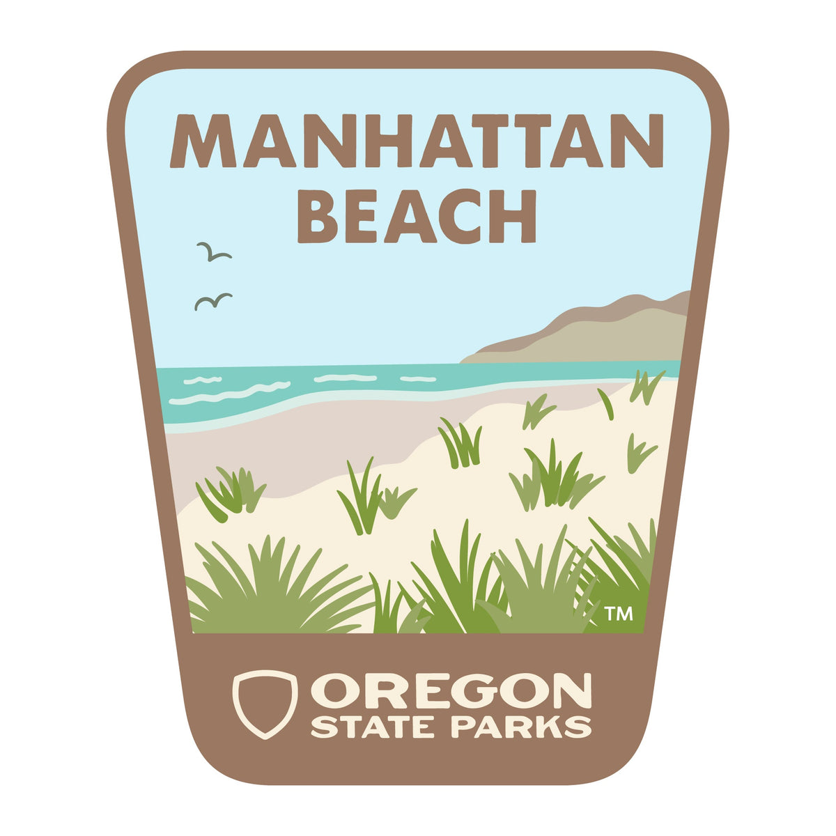 Manhattan Beach, 3.25” Weatherproof Sticker — Patchmarks