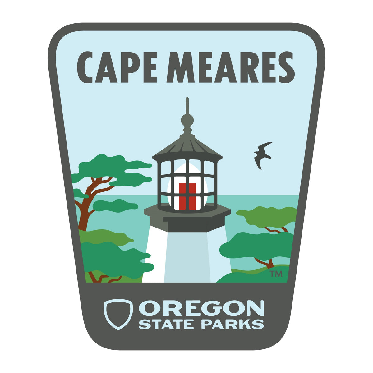 Cape Meares, 3.25” Weatherproof Sticker — Patchmarks