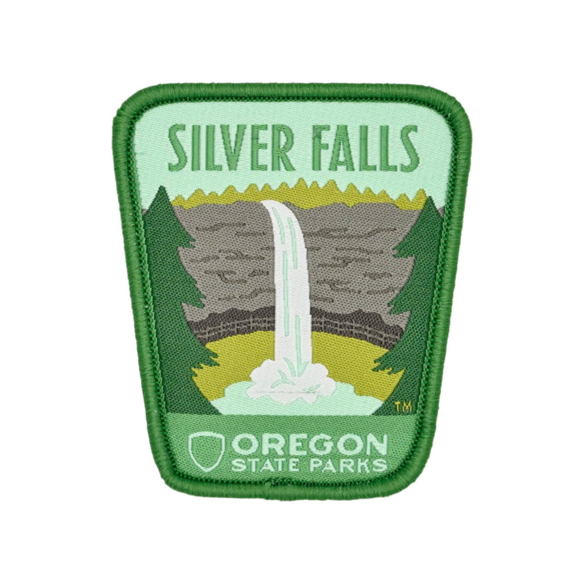 Silver Falls, 2.5" Iron-on Patch — Patchmarks
