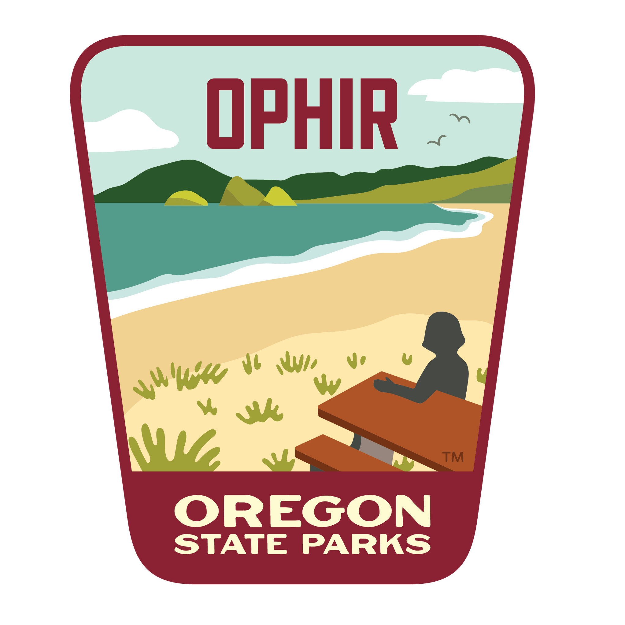 Ophir, 3.25” Weatherproof Sticker — Patchmarks
