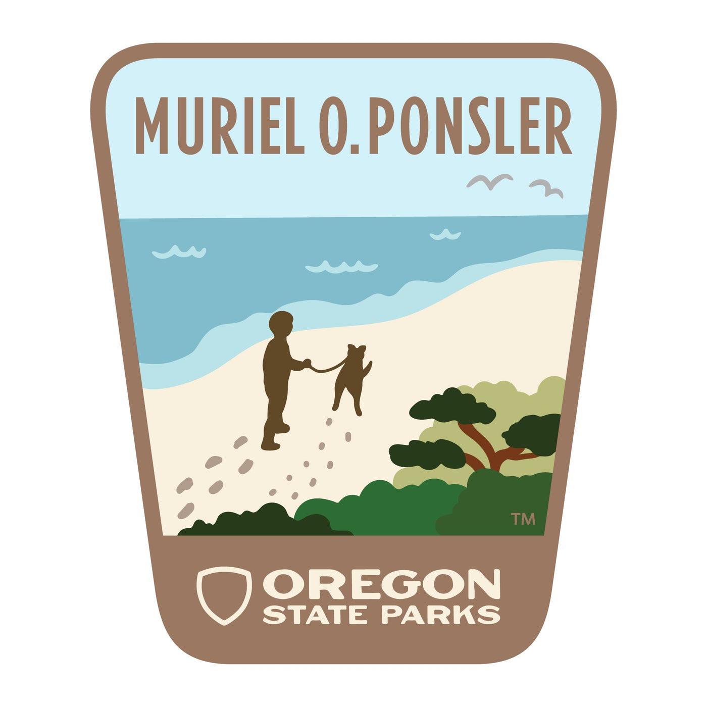 Muriel O. Ponsler, 3.25” Weatherproof Sticker — Patchmarks