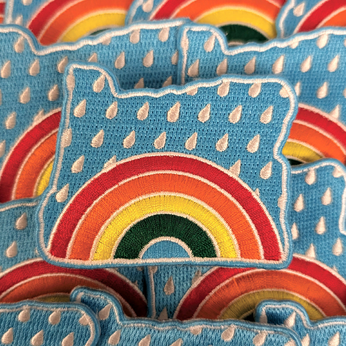 Oregon Rainbow - 2.5" Iron-on Patch — Patchmarks