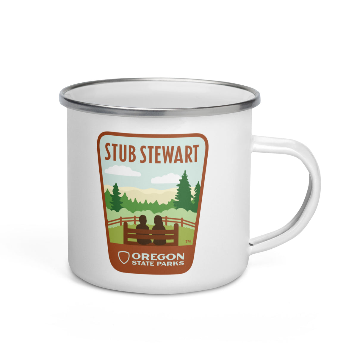 Stub Stewart Enamel Mug, 12oz — Patchmarks