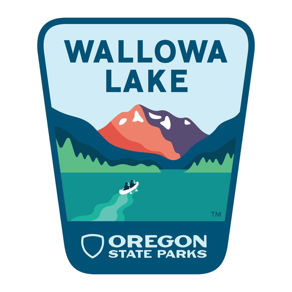 Wallowa Lake, 3.25” Weatherproof Sticker — Patchmarks