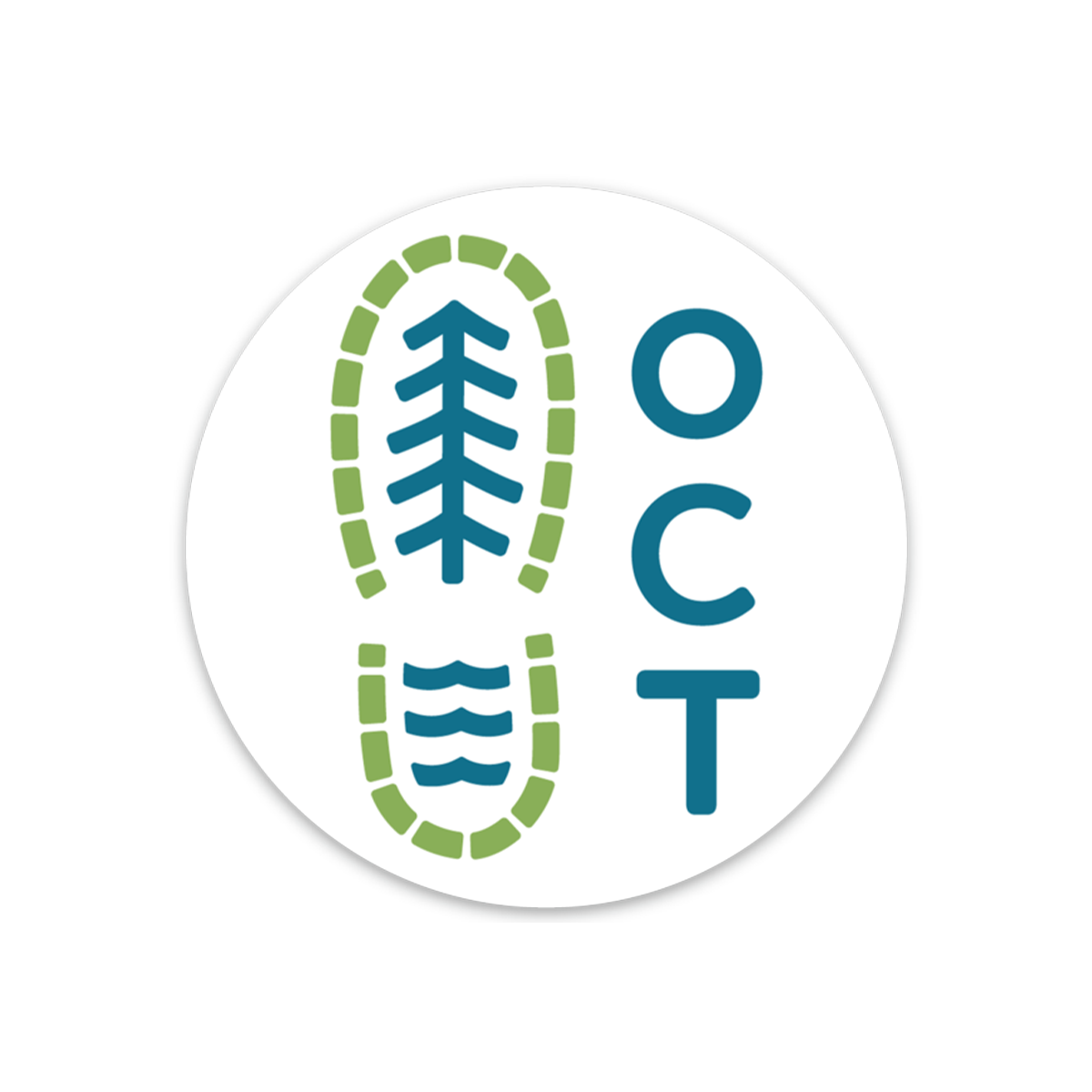 OCT Boot Print 3" Sticker — Patchmarks