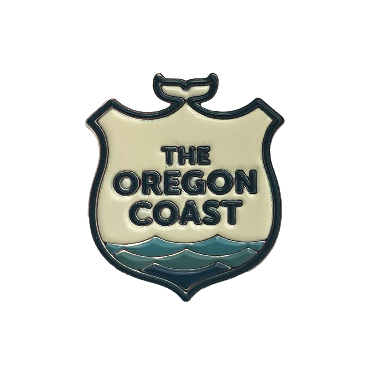 Official Logo of The Oregon Coast Enamel Pin — Patchmarks